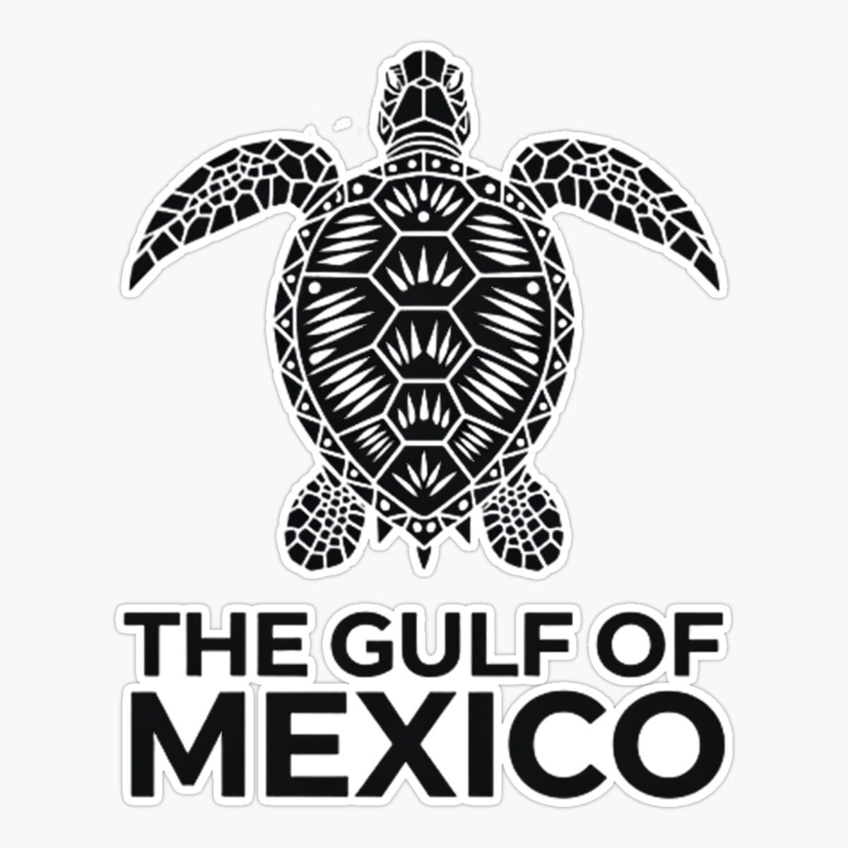 Maneki The Gul O Mexico - Sea Turtle Sticker, Phone Decal Water Bottle ...
