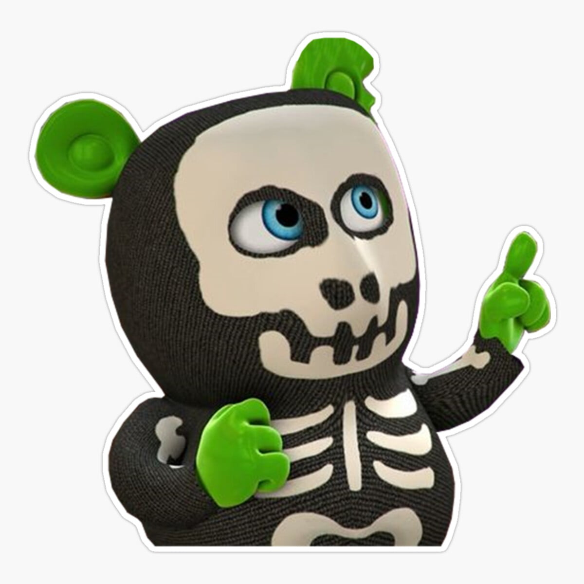 Maneki The Gummy Bear! Song [Skeleton] Er, Phone Decal Water Bottle ...