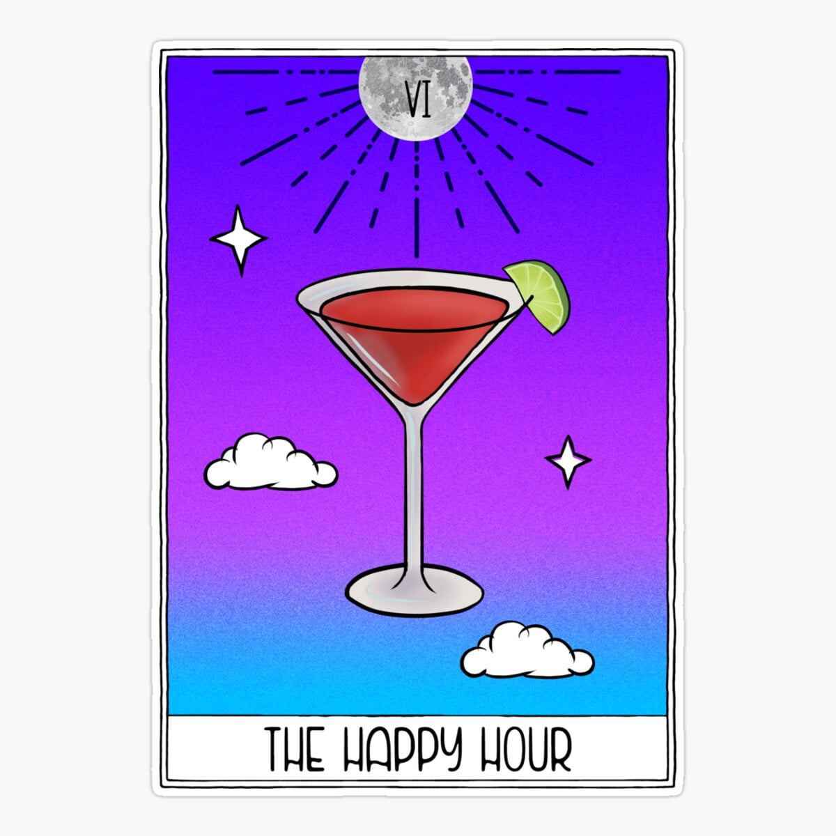 Maneki The Happy Hour - Tarot Card Er, Phone Decal Water Bottle ...