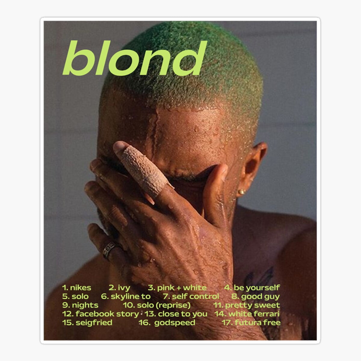 Maneki The Hidden Mystery Behind Frank Ocean Blond Sticker, Phone Decal ...