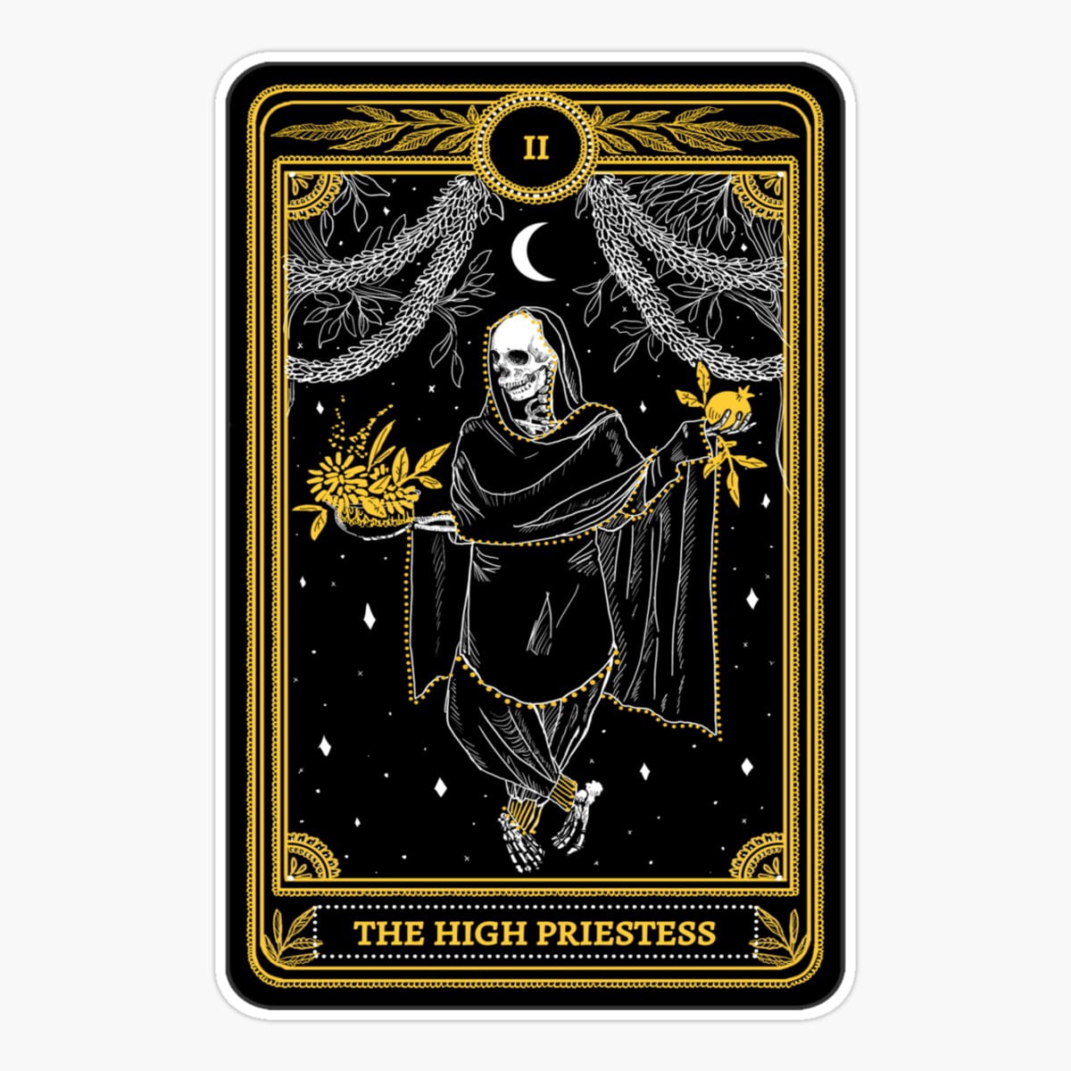 Maneki The High Priestess | Tarot Card Er, Phone Decal Water Bottle ...