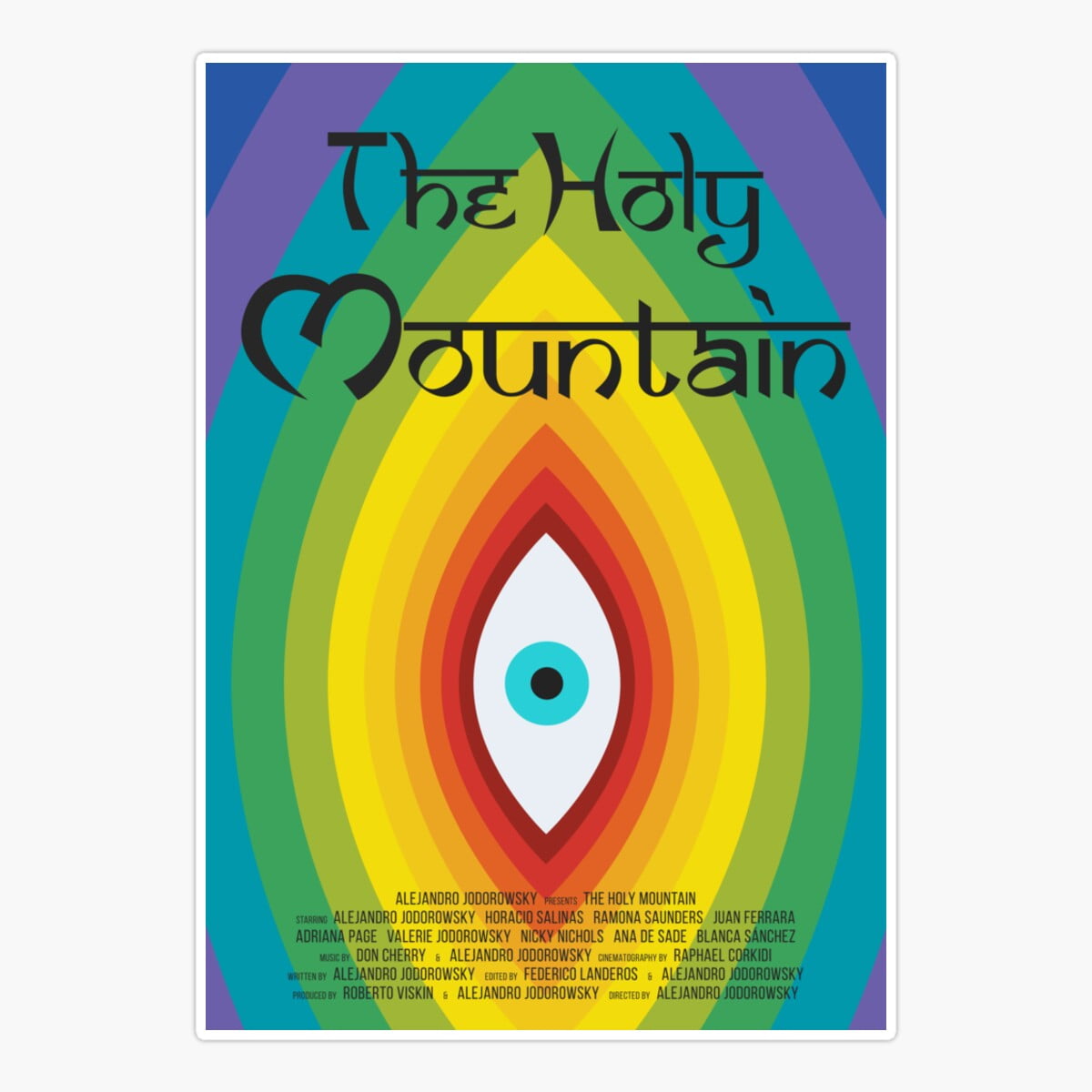 Maneki The Holy Mountain (La Montaña Sagrada) Sticker, Phone Decal ...