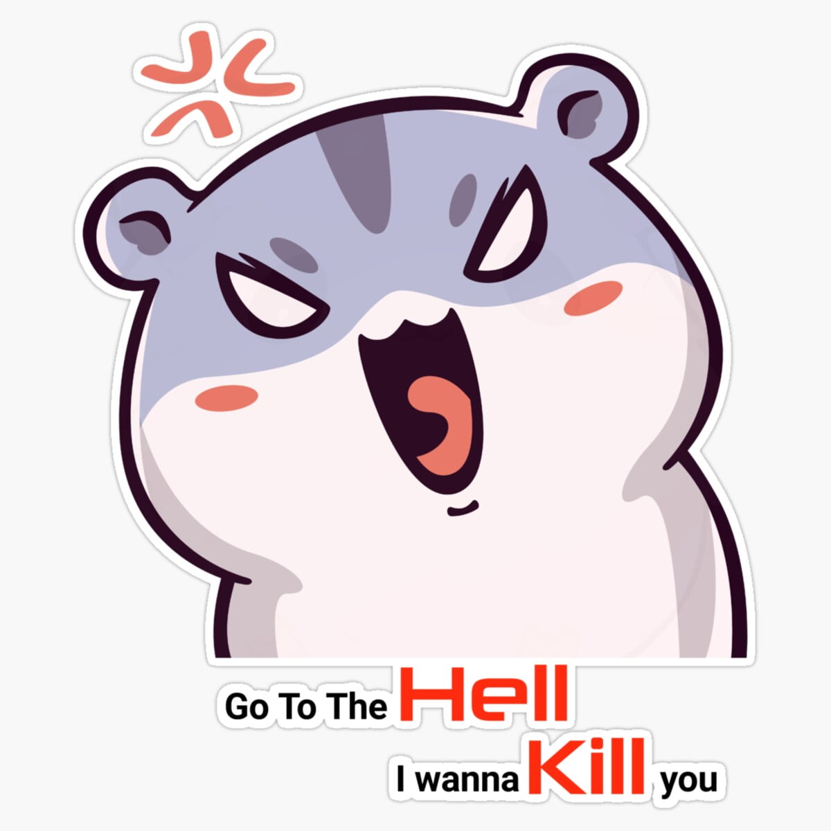 Maneki The Horrors Persist But So Do I Am Sad Hamster And Scary Angry S ...