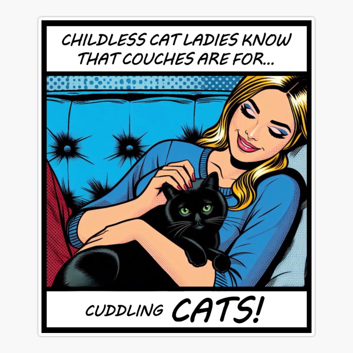 Maneki The Ides O • Couches Are Or Cuddling Cats, Or Jd Vance Sticker, Phone Decal Water Bottle ...