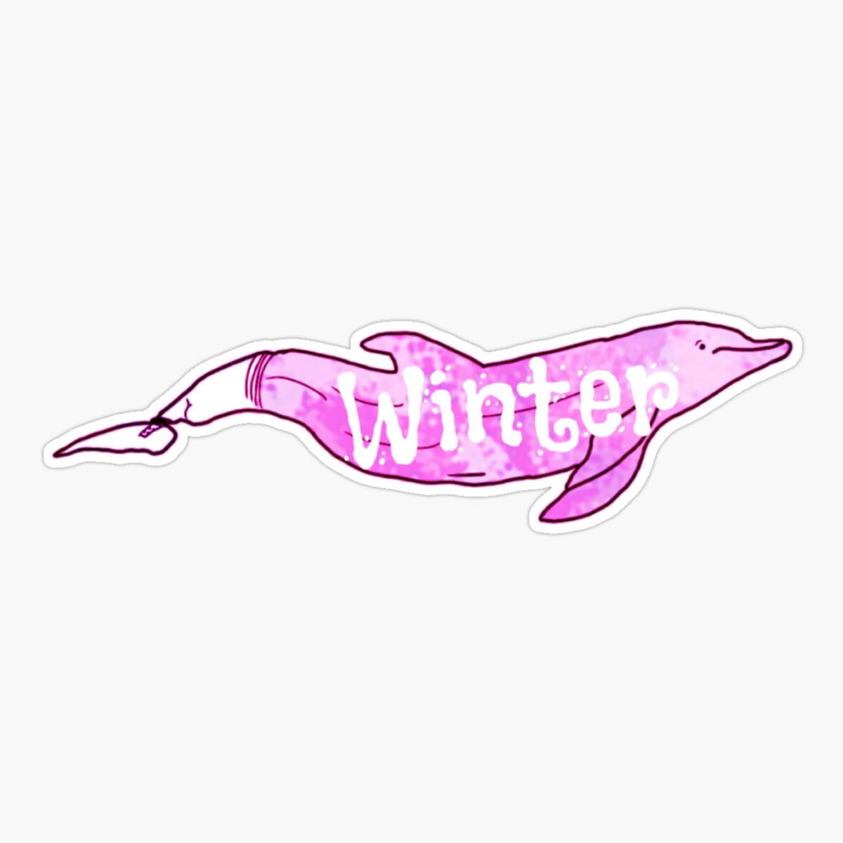 Maneki The Inspiration Dolphin Name Plate Series 3 Sticker, Phone Decal ...