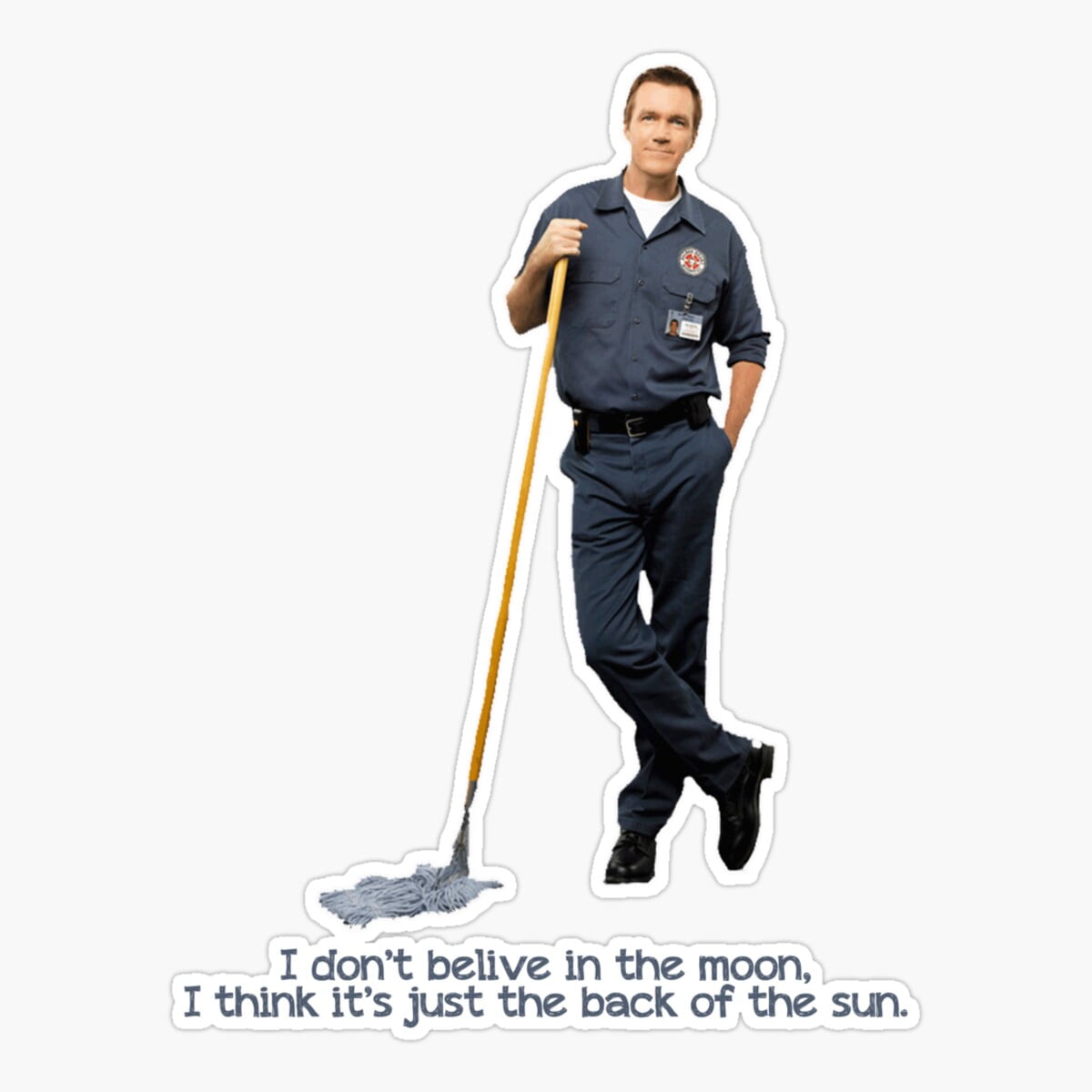 Maneki The Janitor Moon Er, Phone Decal Water Bottle Stickers Car ...