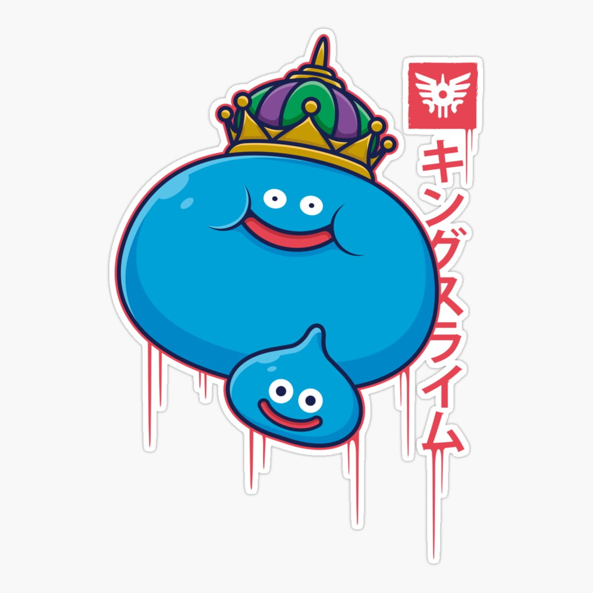 Maneki The King Slime Sticker, Phone Decal Water Bottle Stickers Car ...
