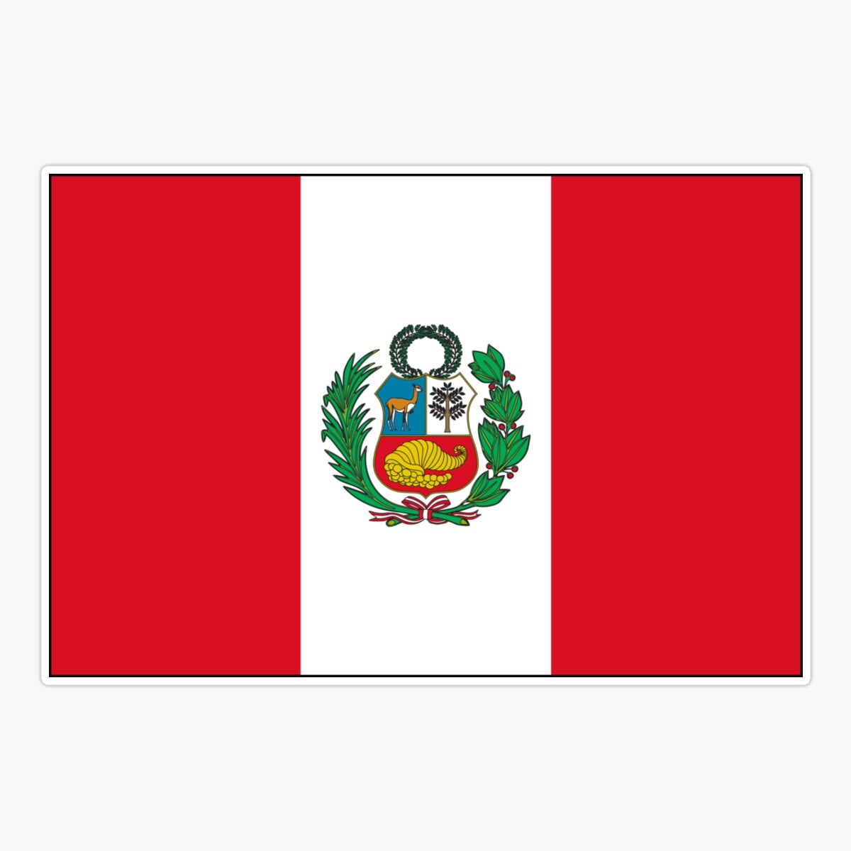 Maneki The Lag O Peru Sticker, Phone Decal Water Bottle Stickers Car ...