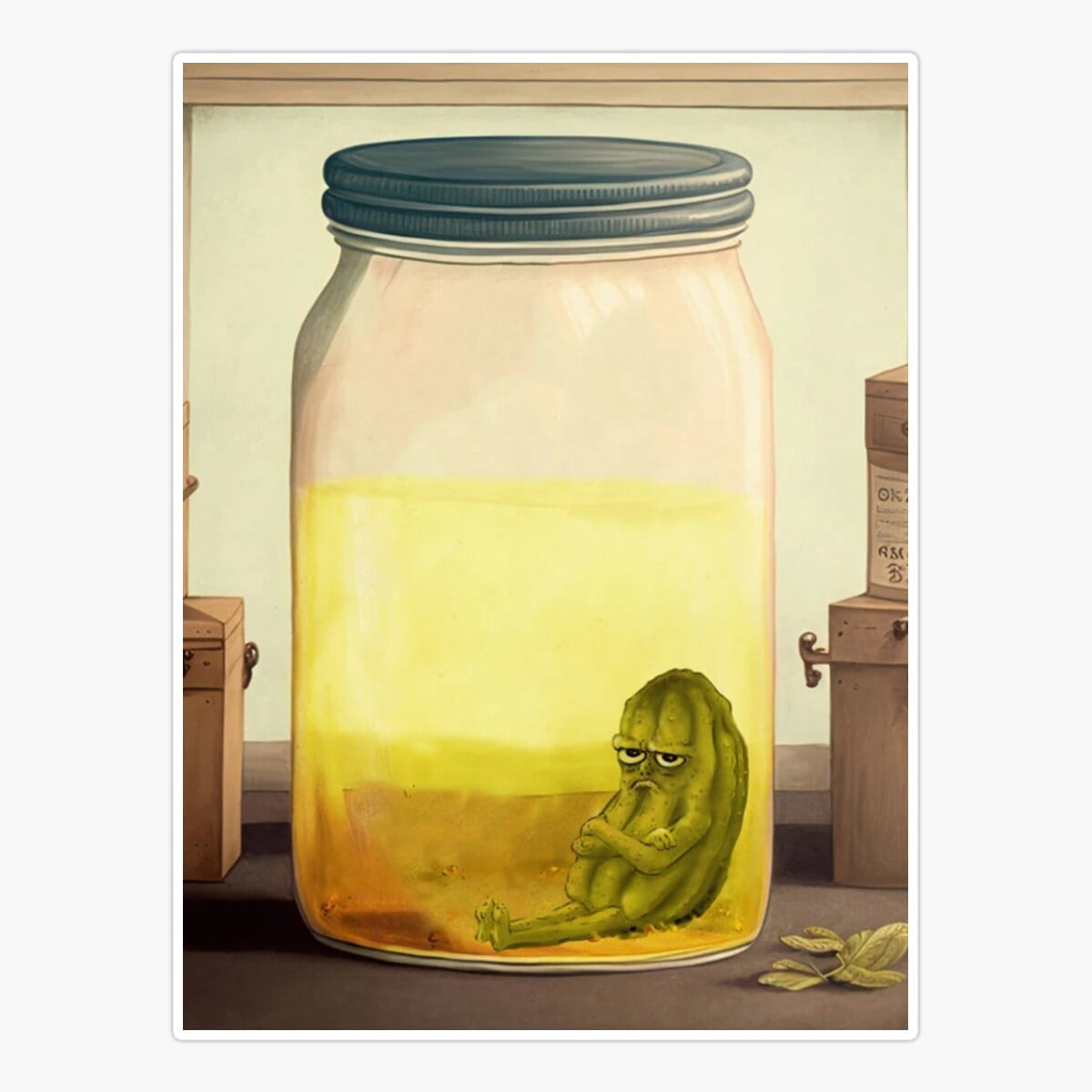 Maneki The Last Pickle Sticker, Phone Decal Water Bottle Stickers Car ...