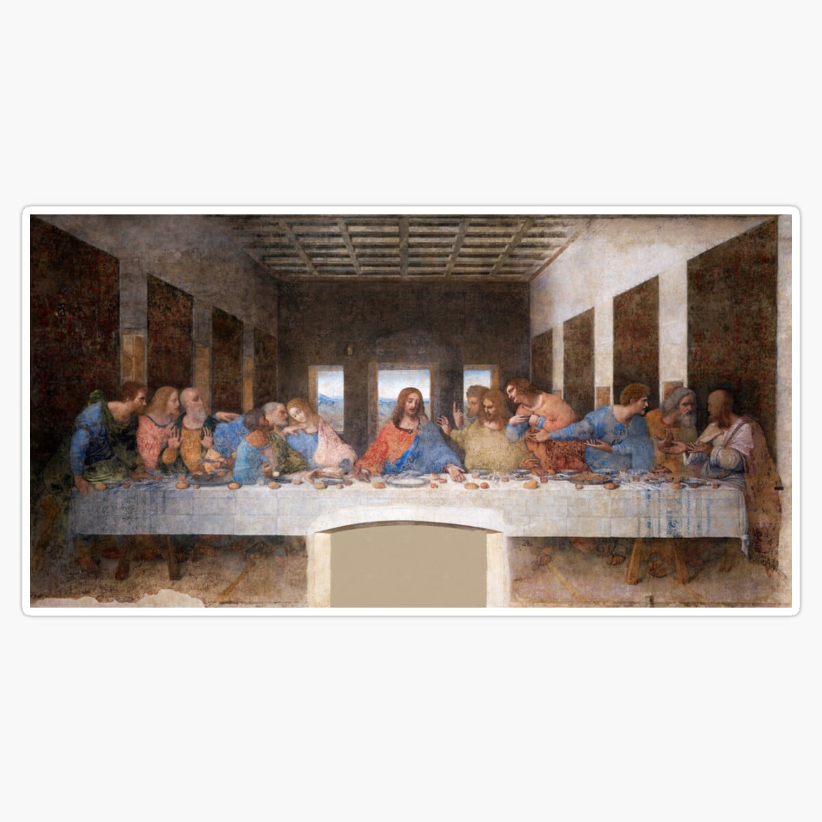 Maneki The Last Supper - Leonardo Da Vinci Er, Phone Decal Water Bottle ...