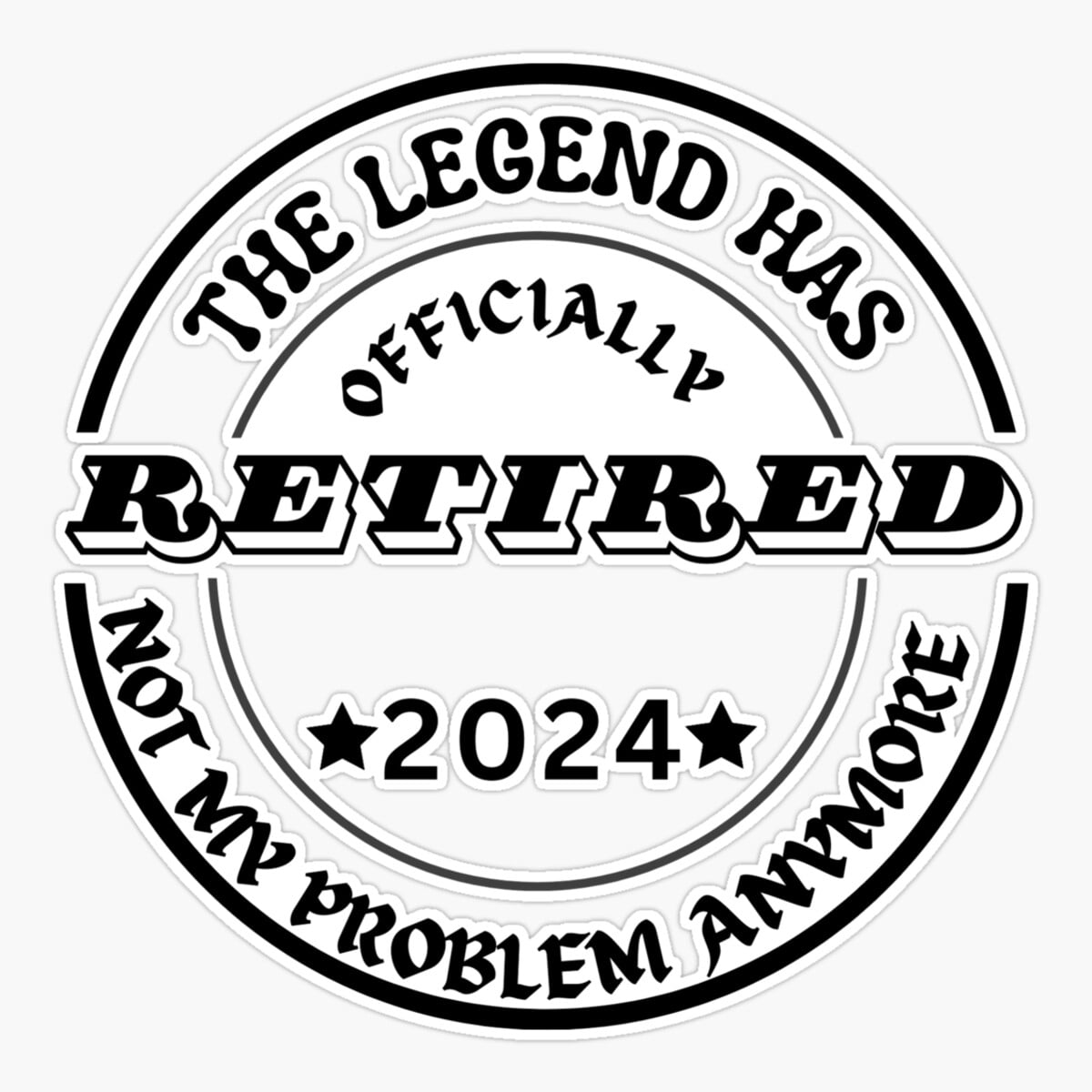 Maneki The Legend Has Retired 2024 Er, Phone Decal Water Bottle ...