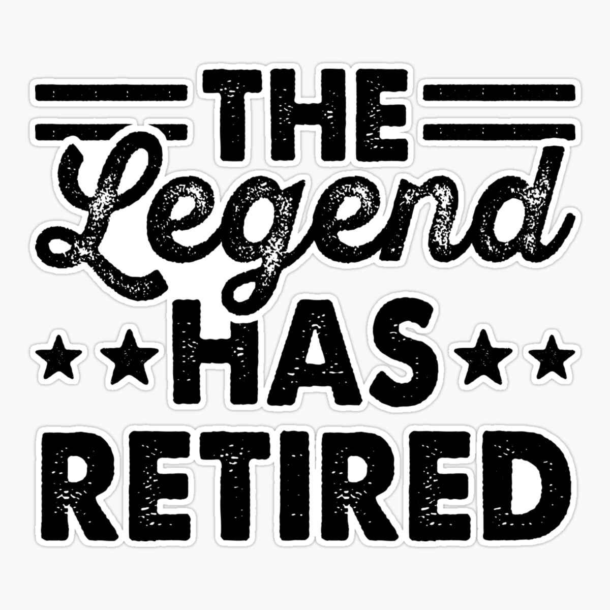 Maneki The Legend Has Retired Er, Phone Decal Water Bottle Stickers Car ...