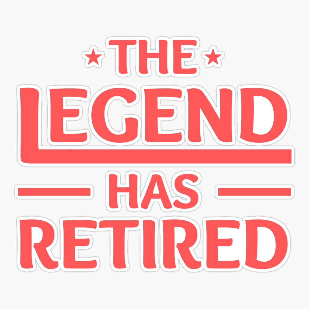 Maneki The Legend Has Retired! Professional Retiree Er, Phone Decal ...
