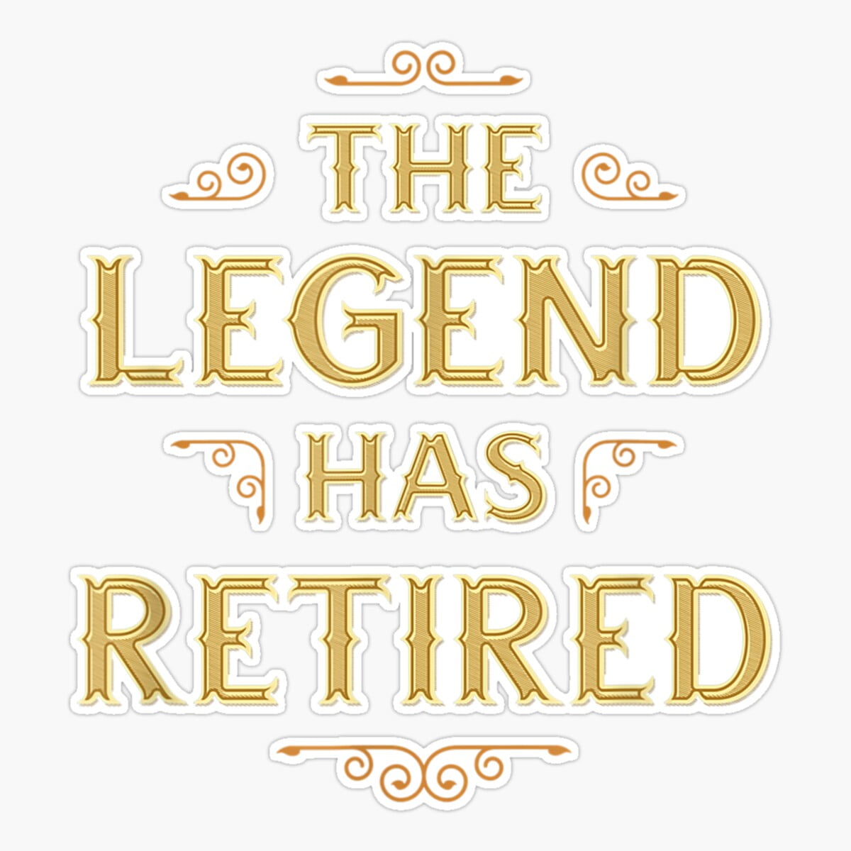 Maneki The Legend Has Retired, Retirement Gifts For Men Er, Phone Decal ...