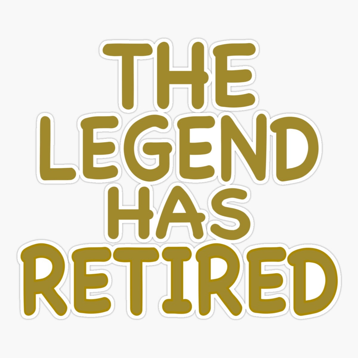 Maneki The Legend Has Retired, Retirement Gifts For Men Er, Phone Decal ...