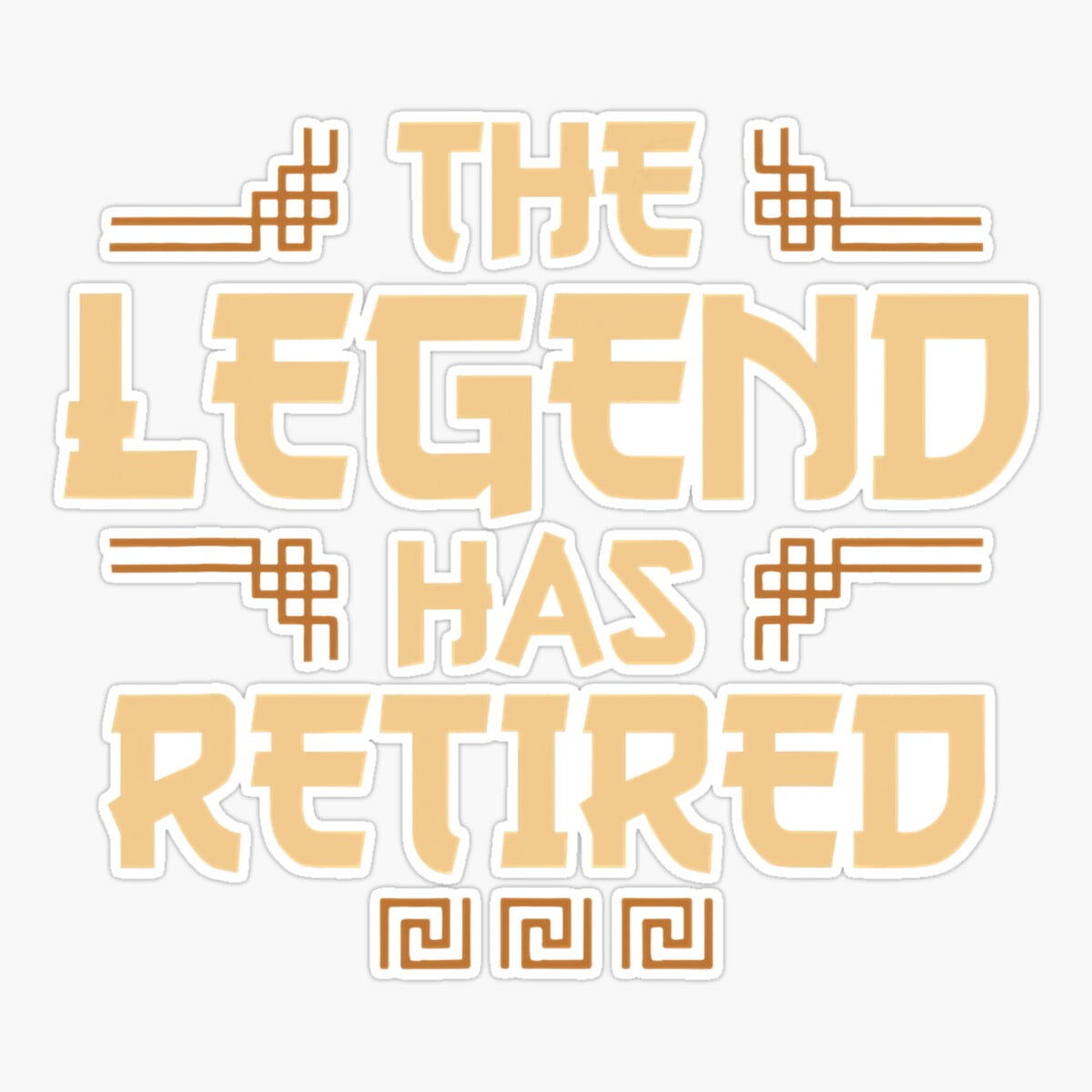 Maneki The Legend Has Retired Retirement Humor Er, Phone Decal Water ...