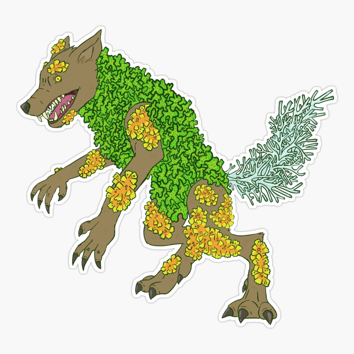 Maneki The Lichenthrope Sticker, Phone Decal Water Bottle Stickers Car ...