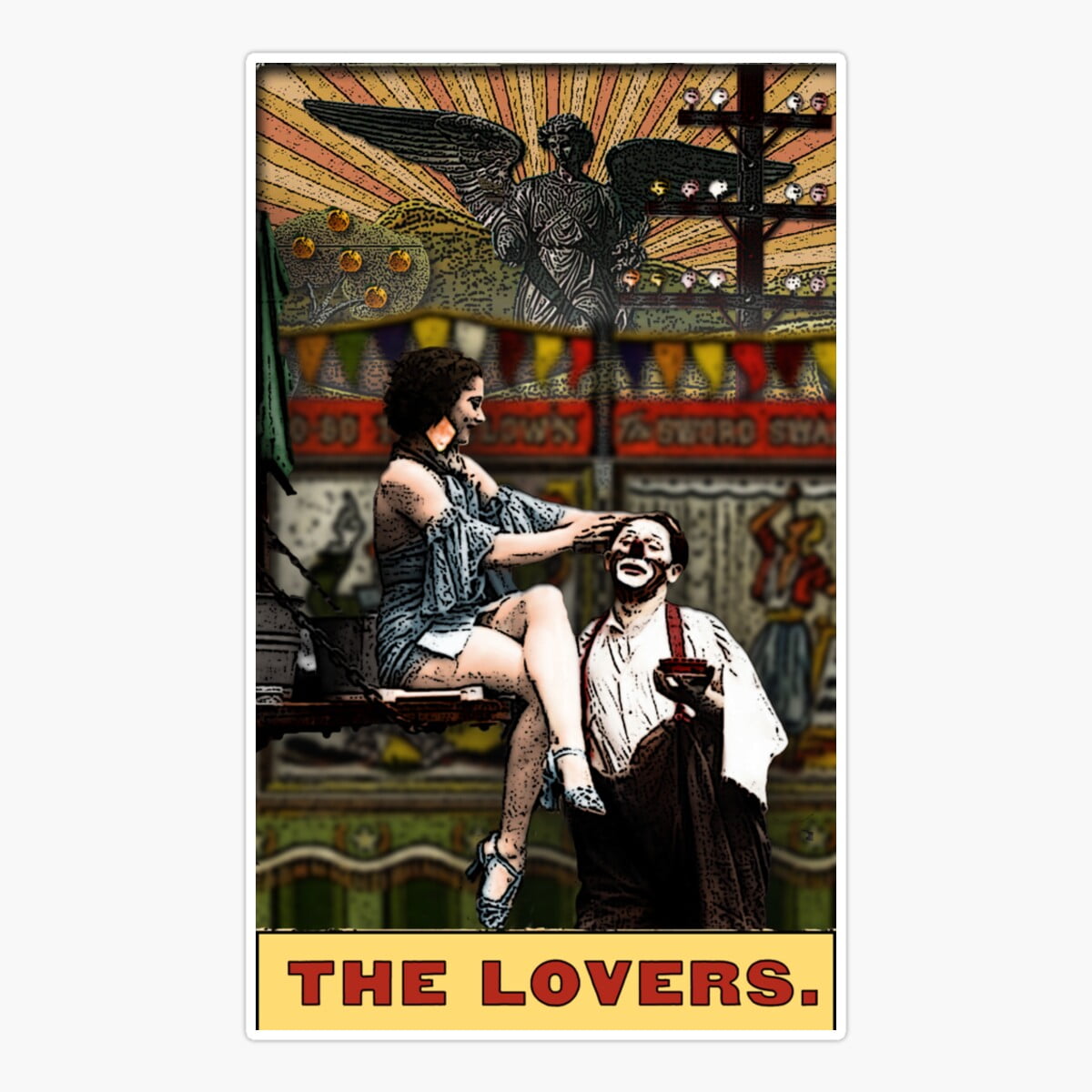 Maneki The Lovers - Rom Tarot O The Zirkus Mägi Er, Phone Decal Water ...
