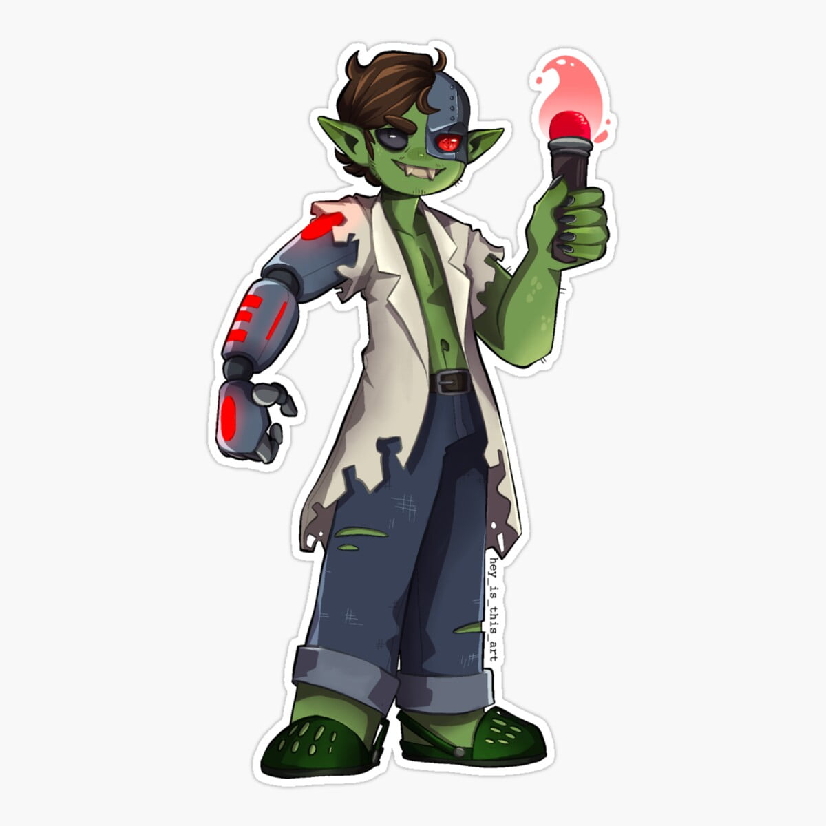 Maneki The Mad Doctor Er, Phone Decal Water Bottle Stickers Car Decals ...