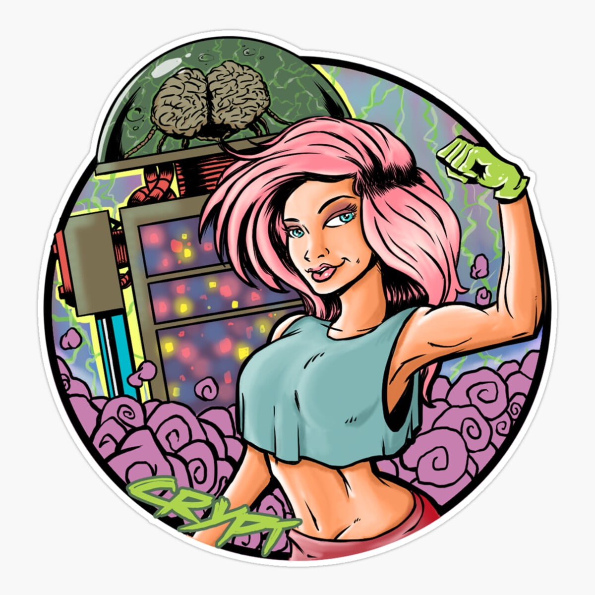 Maneki The Mechanic Sticker, Phone Decal Water Bottle Stickers Car ...