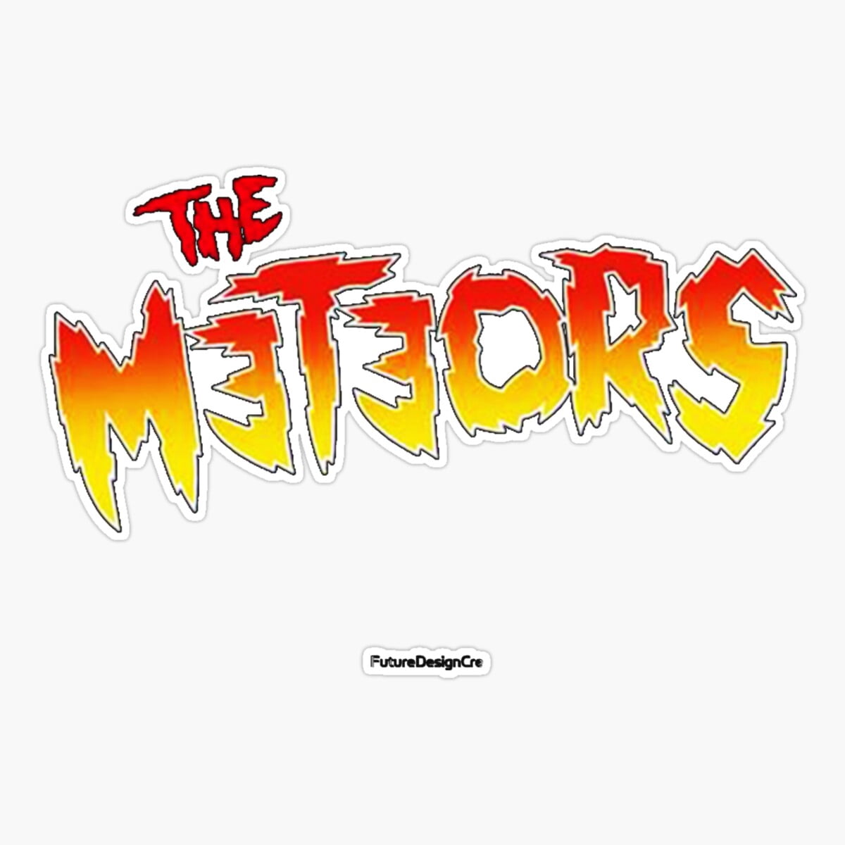 Maneki The Meteors Punk Logo Sticker, Phone Decal Water Bottle Stickers ...