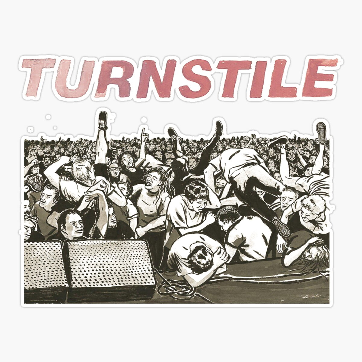 Maneki The Mosh Crew Sticker, Phone Decal Water Bottle Stickers Car ...