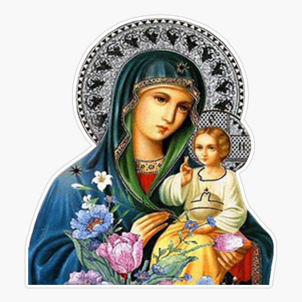 Maneki The Mother Of God; Virgin Mary Er, Phone Decal Water Bottle ...