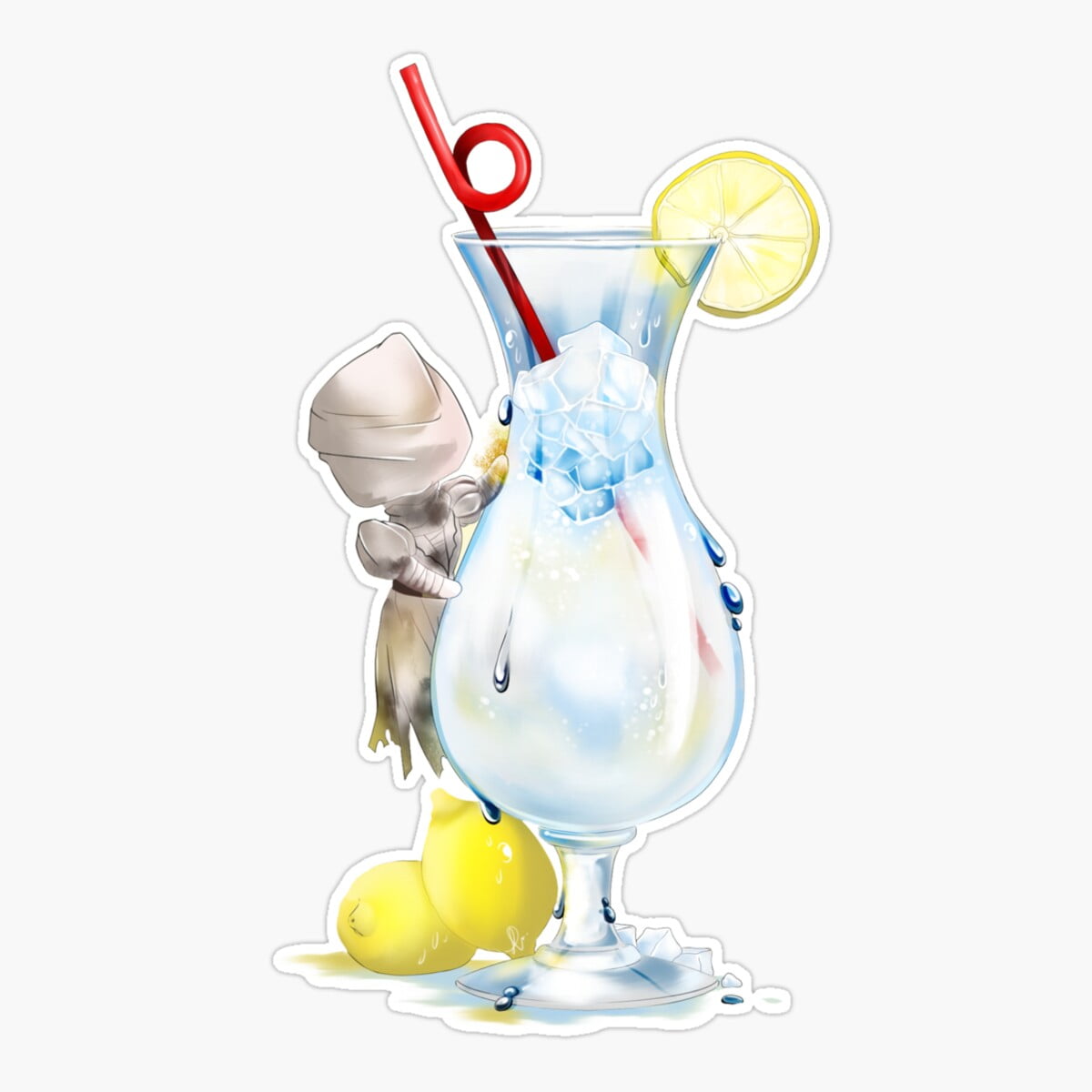 Maneki The Nurse'S Medical Lemonade Er, Phone Decal Water Bottle ...