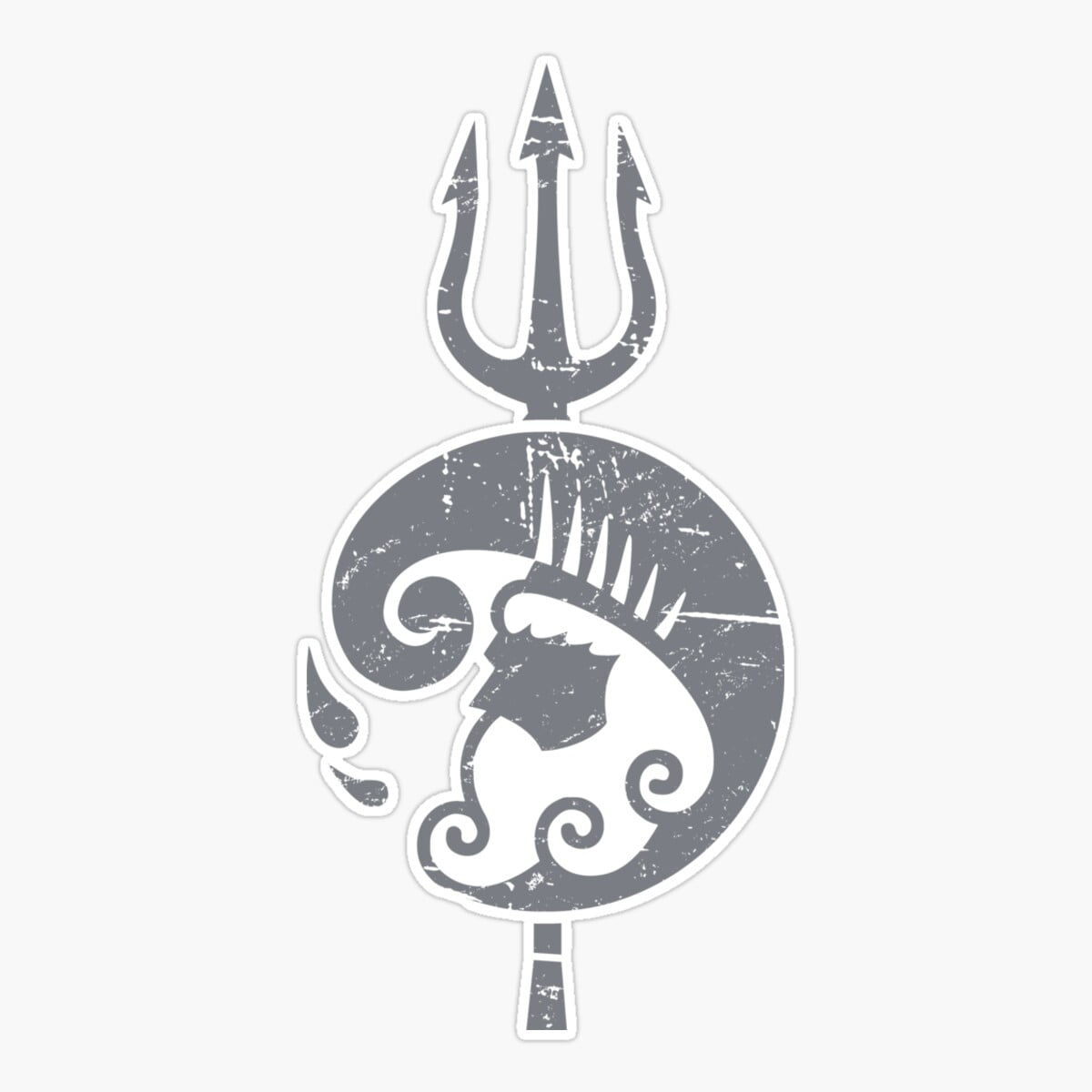 Maneki The Odyssey Greek Mythology - Poseidon Gift Er, Phone Decal ...