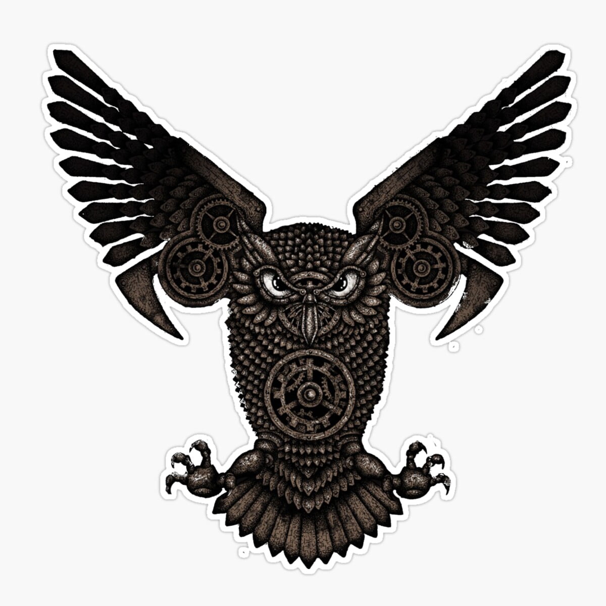 Maneki The Owl Er, Phone Decal Water Bottle Stickers Car Decals, Funny ...