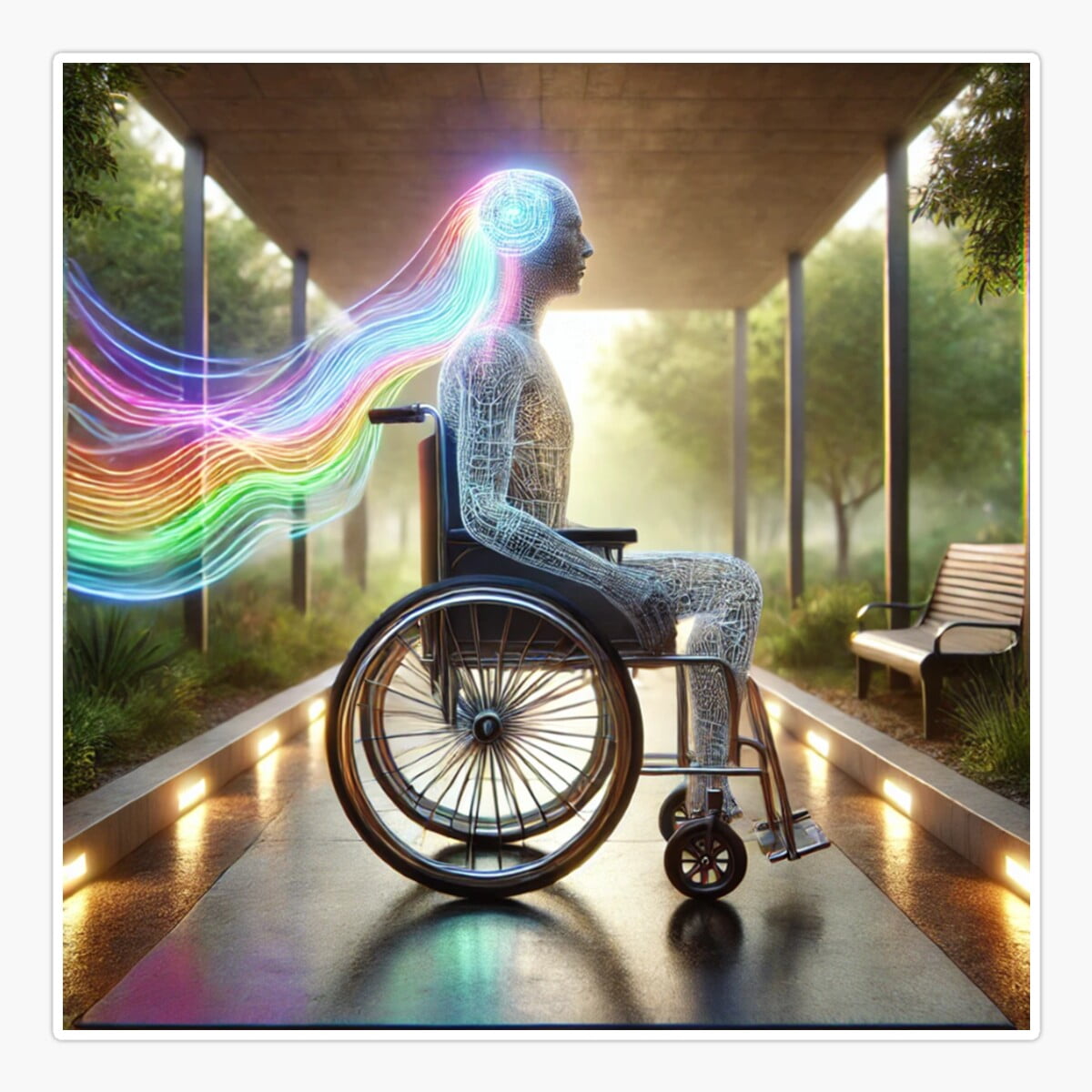 Maneki The Path Of Light - Journey Of Resilience Er, Phone Decal Water ...