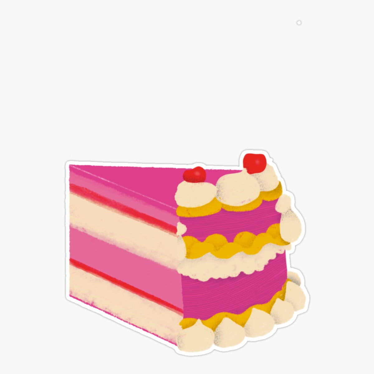 Maneki The Pink Cake Sticker, Phone Decal Water Bottle Stickers Car ...