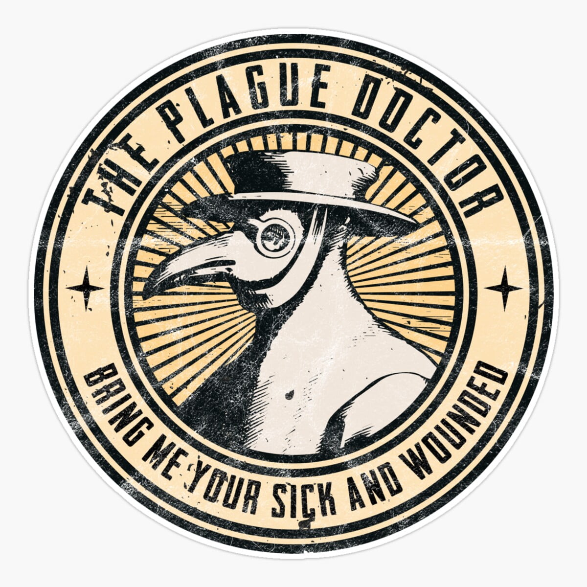 Maneki The Plague Doctor Occult Gothic Grunge Pest Devil Black Design ...