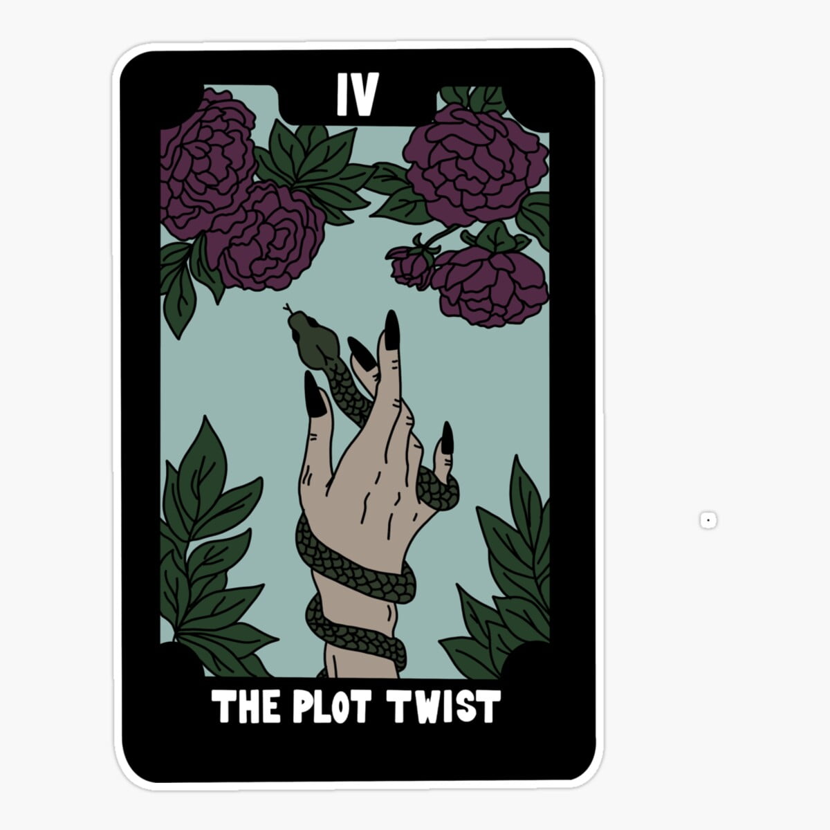 Maneki The Plot Twist – Bookish Tarot Card Snake And Roses Er, Phone ...