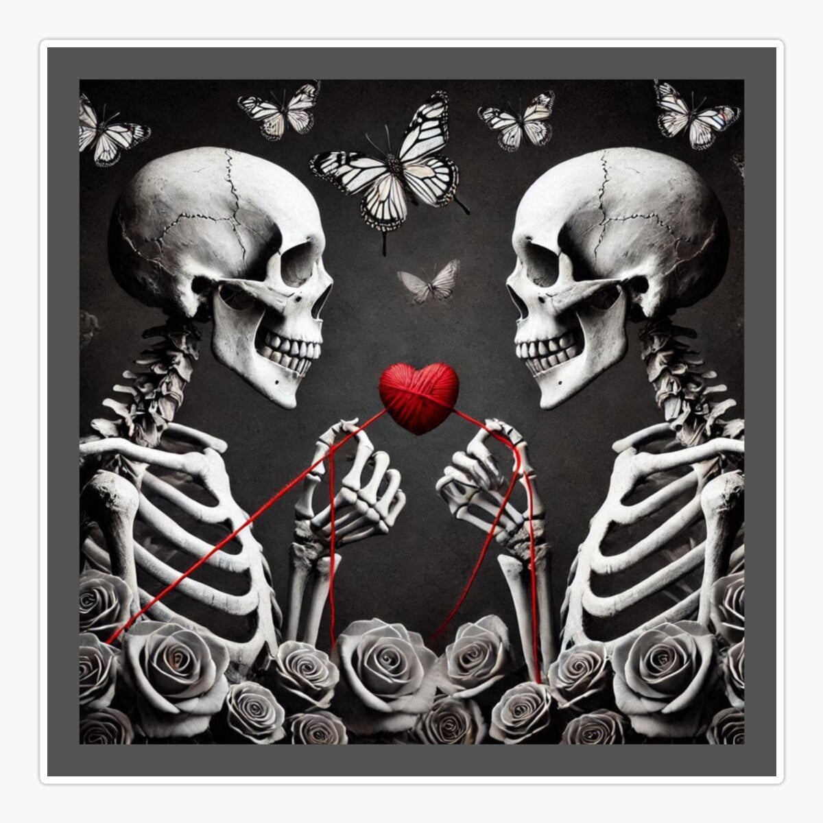 Maneki The Red Thread Er, Phone Decal Water Bottle Stickers Car Decals ...