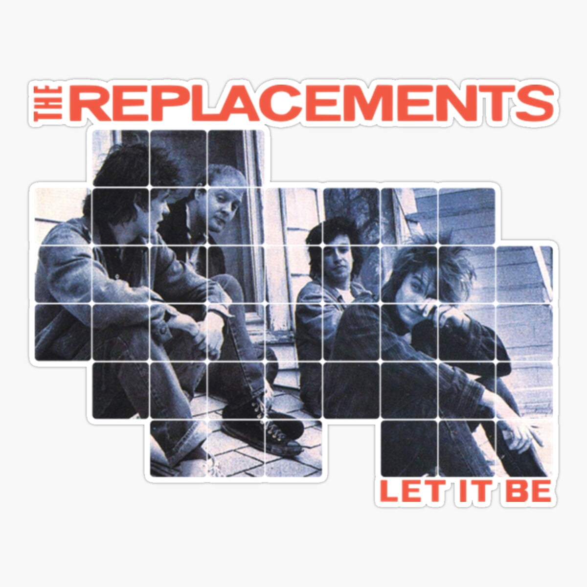 Maneki The Replacements - Let It Be Squares Sticker, Phone Decal Water ...