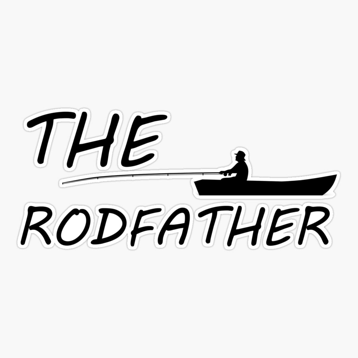 Maneki The Rodather! Ishing Git Idea Er, Phone Decal Water Bottle ...