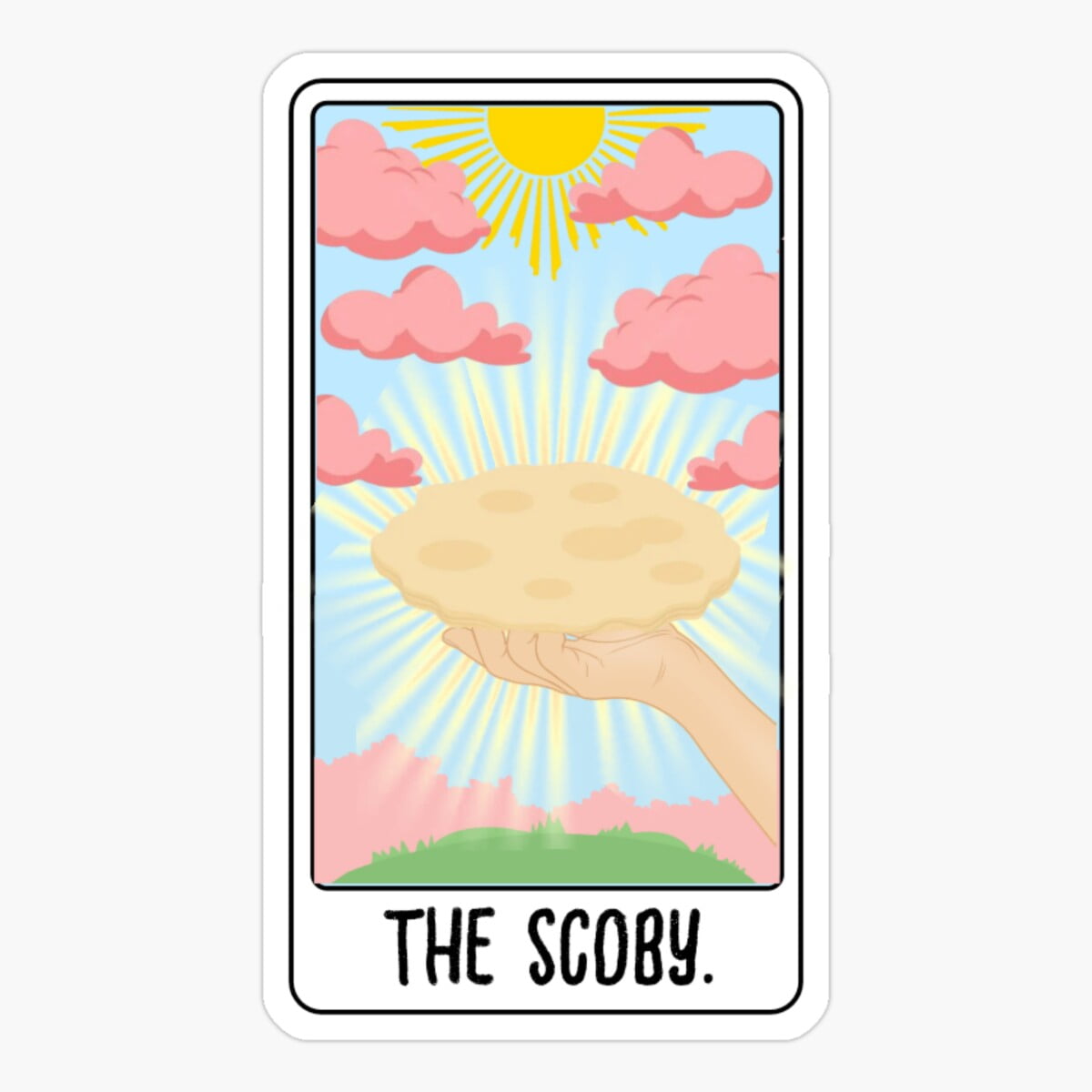 Maneki The Scoby-Tarot Card Er, Phone Decal Water Bottle Stickers Car ...