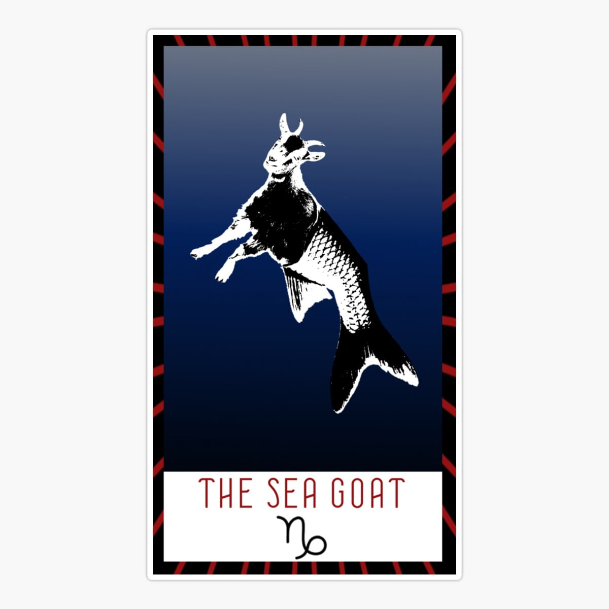 Maneki The Sea Goat Er, Phone Decal Water Bottle Stickers Car Decals ...