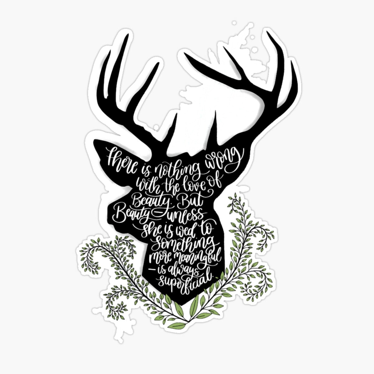 Maneki The Secret History Quote, By Donna Tartt Sticker, Phone Decal ...