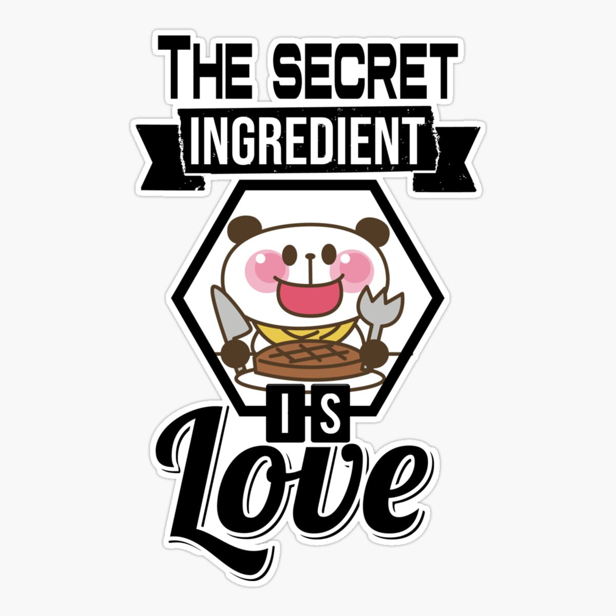 Maneki The Secret Ingredient Is Love! Sticker, Phone Decal Water Bottle ...