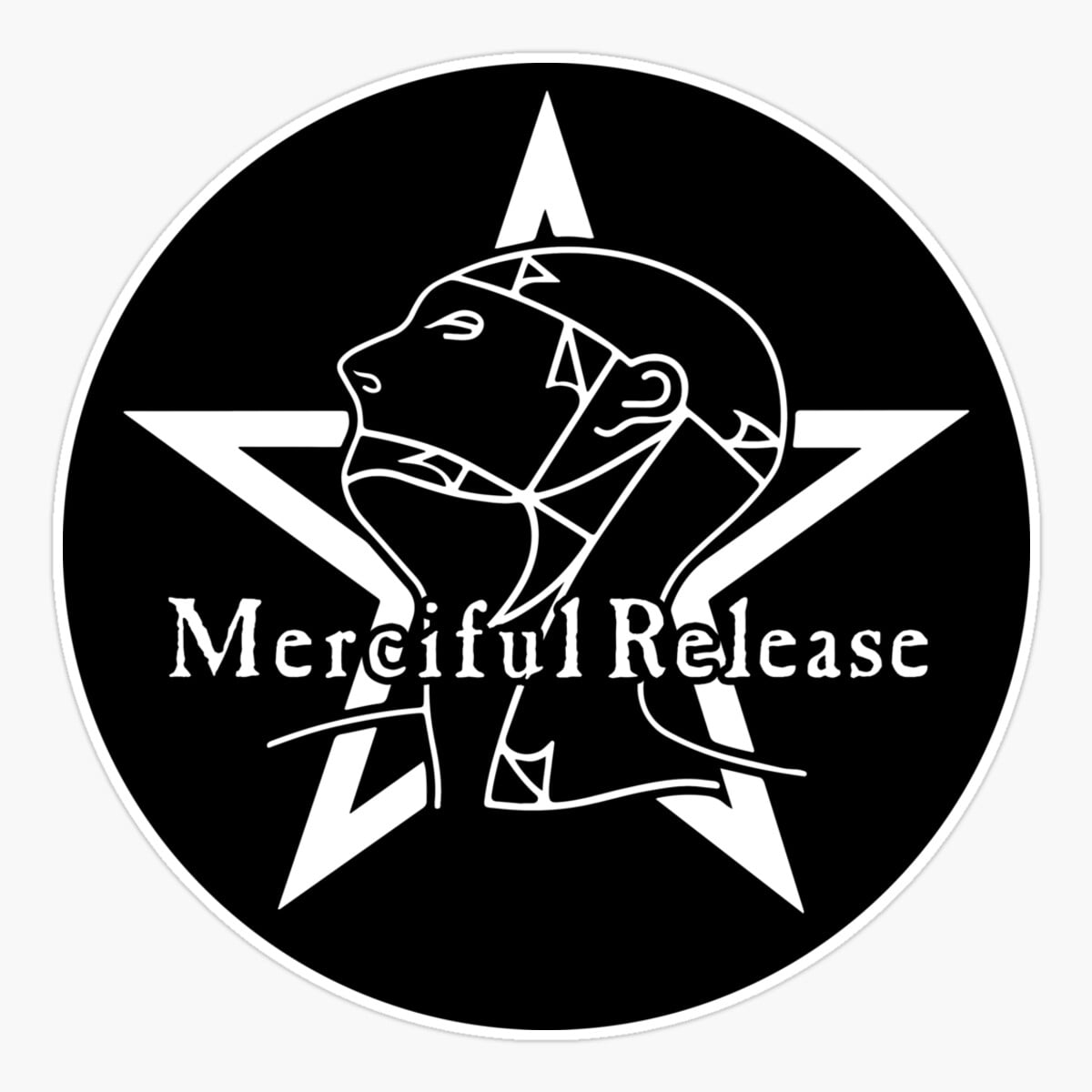 Maneki The Sisters Of Mercy - Merciful Release - Old Logo Sticker ...