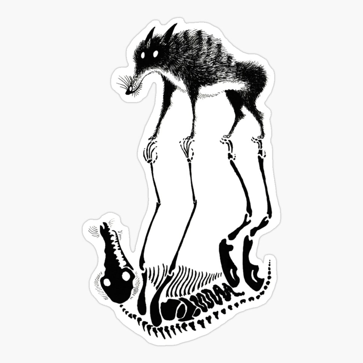 Maneki The Skinwalker Er, Phone Decal Water Bottle Stickers Car Decals ...