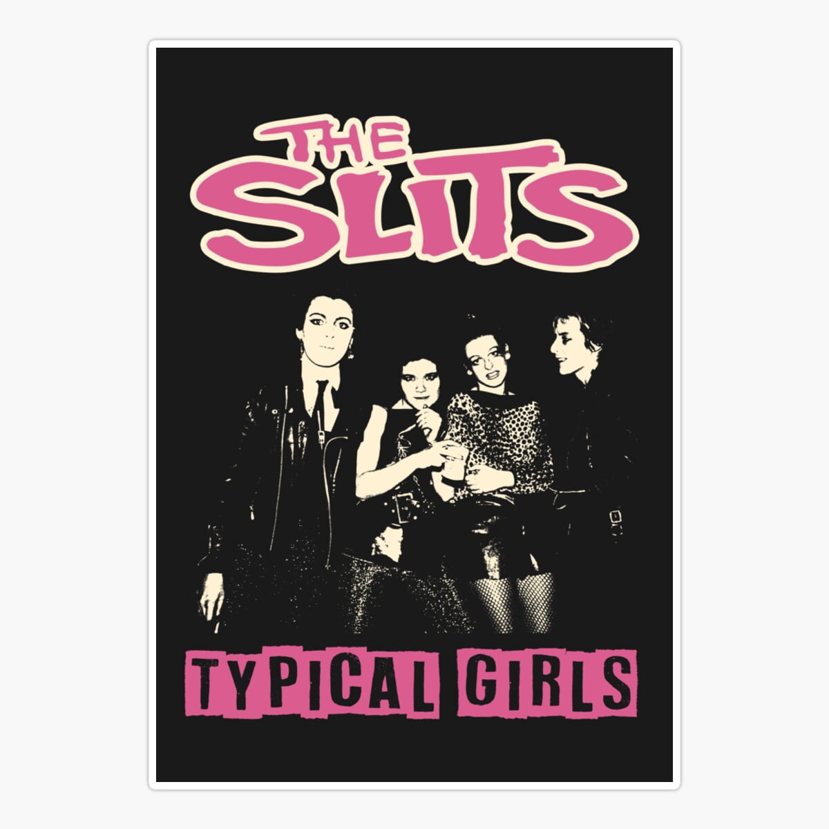 Maneki The Slits Typical Girls Sticker, Phone Decal Water Bottle ...