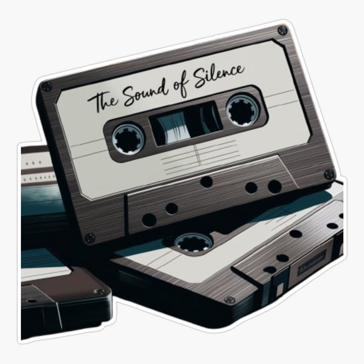 Maneki The Sound Of Silence Sticker, Phone Decal Water Bottle Stickers ...