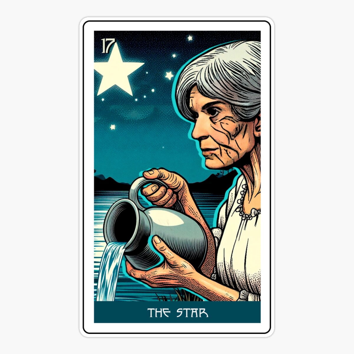 Maneki The Star - House O Anubis Tarot Card Er, Phone Decal Water ...