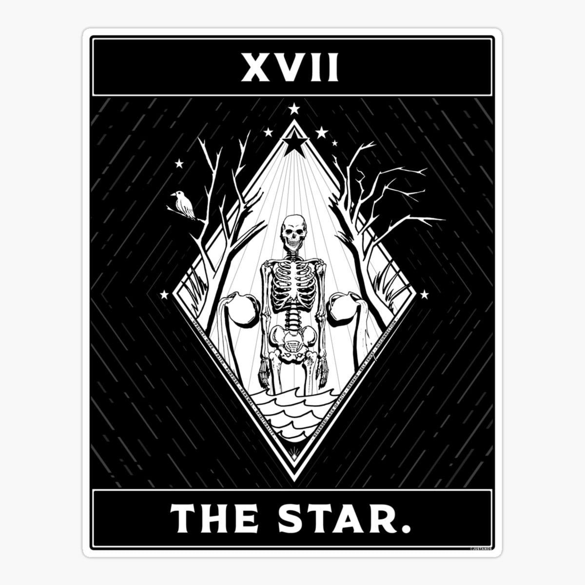 Maneki The Star Tarot Er, Phone Decal Water Bottle Stickers Car Decals ...