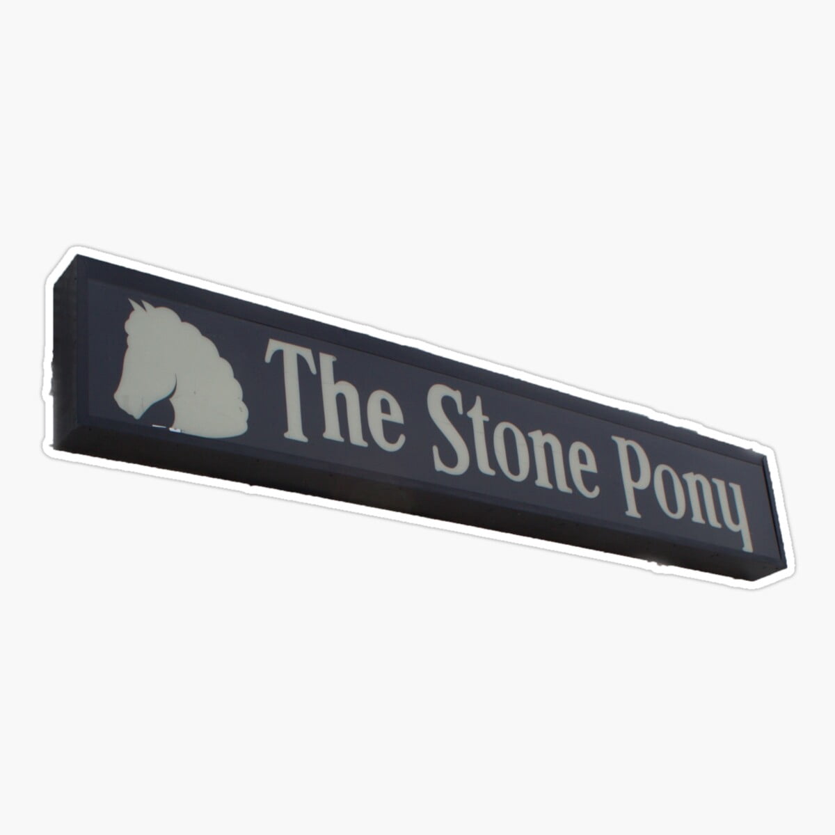 Maneki The Stone Pony Sign Sticker, Phone Decal Water Bottle Stickers ...
