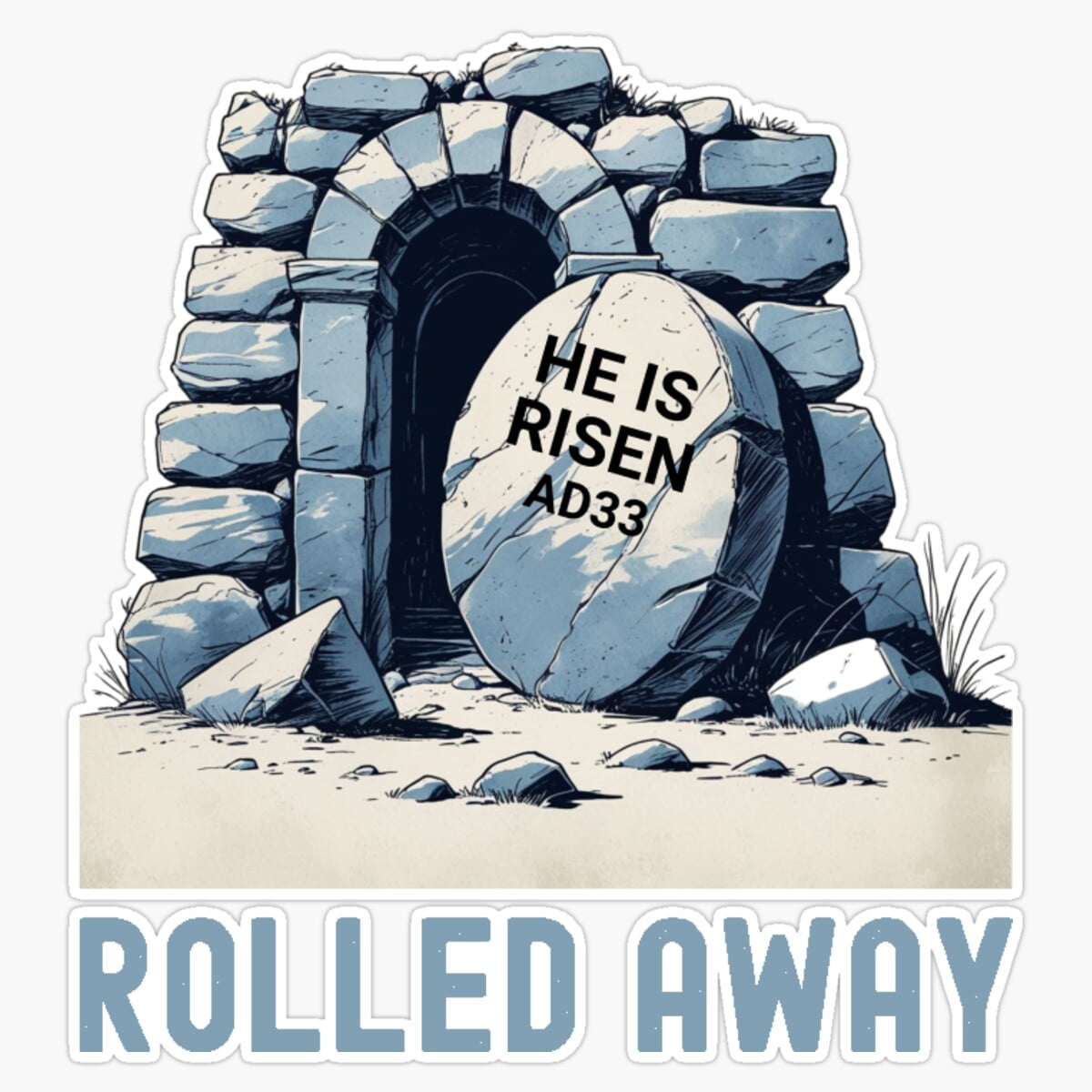 Maneki The Stone Was Rolled Away, He Is Risen, Empty Tomb Er, Phone ...