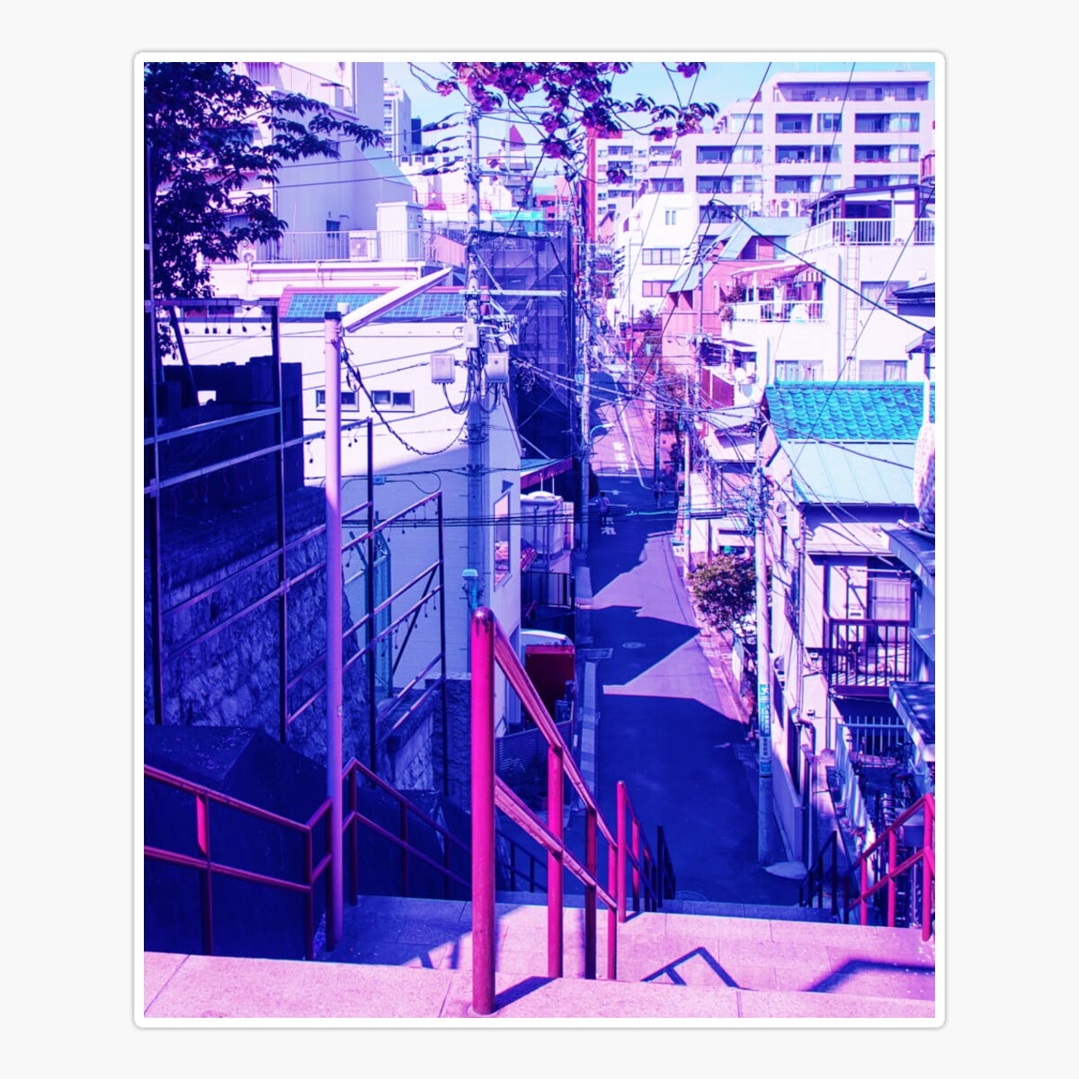 Maneki The Suga Shrine Stair Sticker, Phone Decal Water Bottle Stickers ...